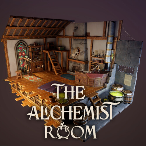 ArtStation - The alchemist Study room