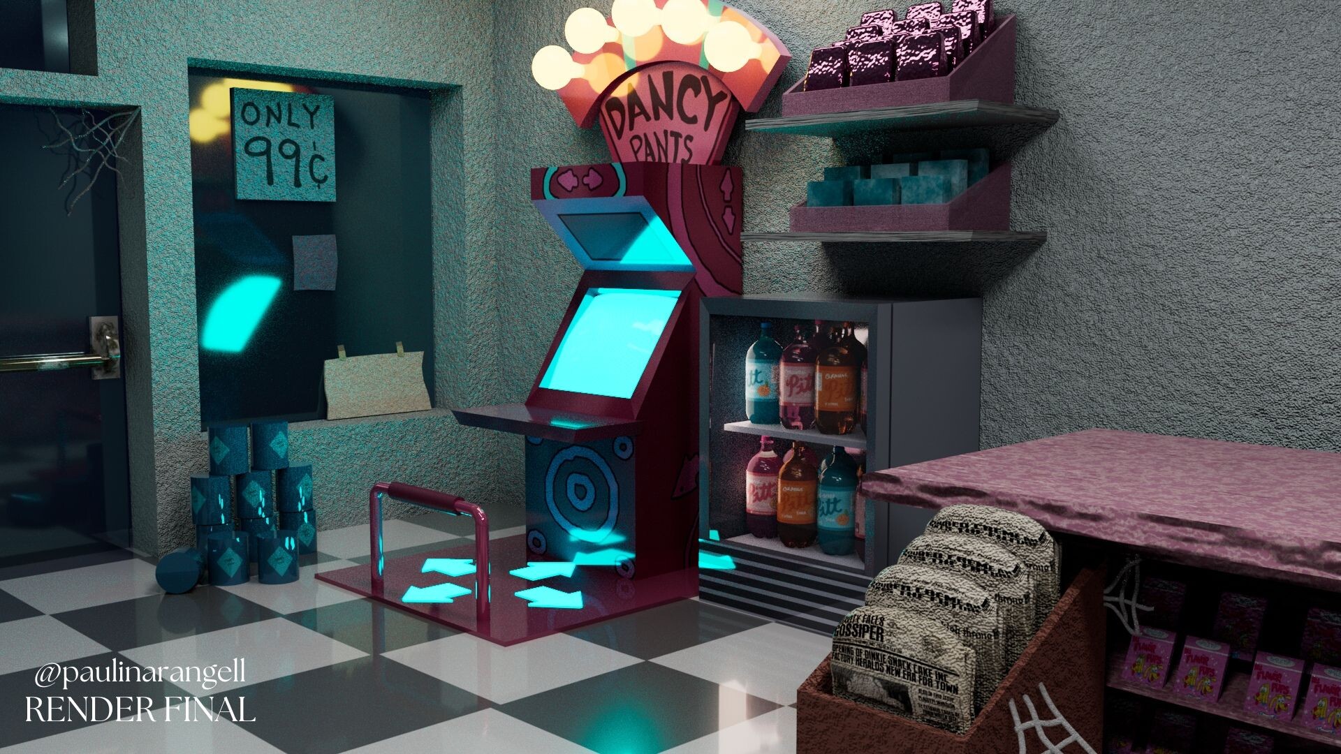 ArtStation - Dusk 2 Dawn Inside / Gravity Fall Render