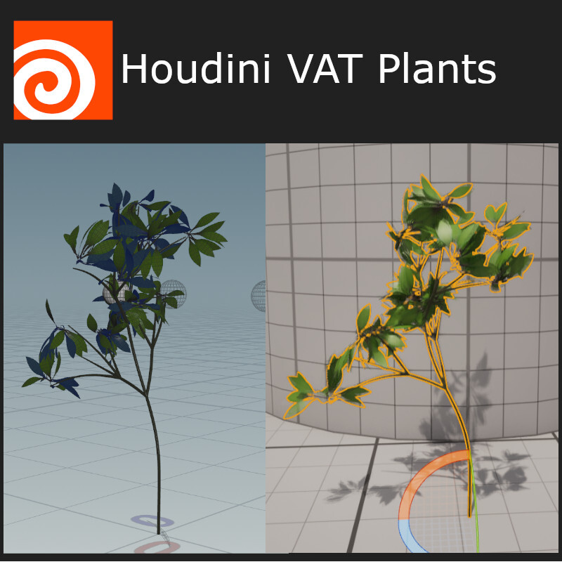 ArtStation - Houdini VAT test on plants