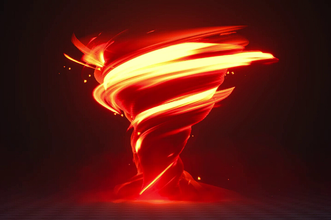 ArtStation - Stylized Fire Tornado