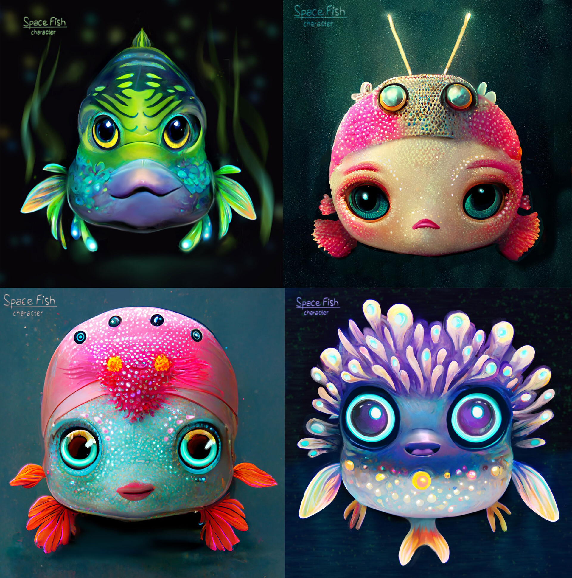 ArtStation - Space Fish project