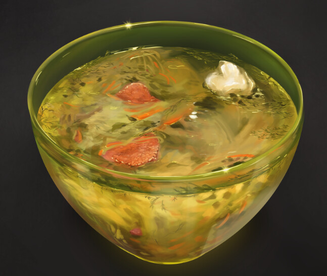ArtStation - Realistic soup
