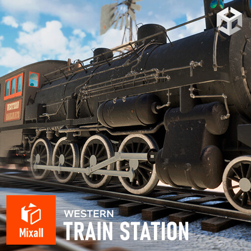 ArtStation - Train station - Western