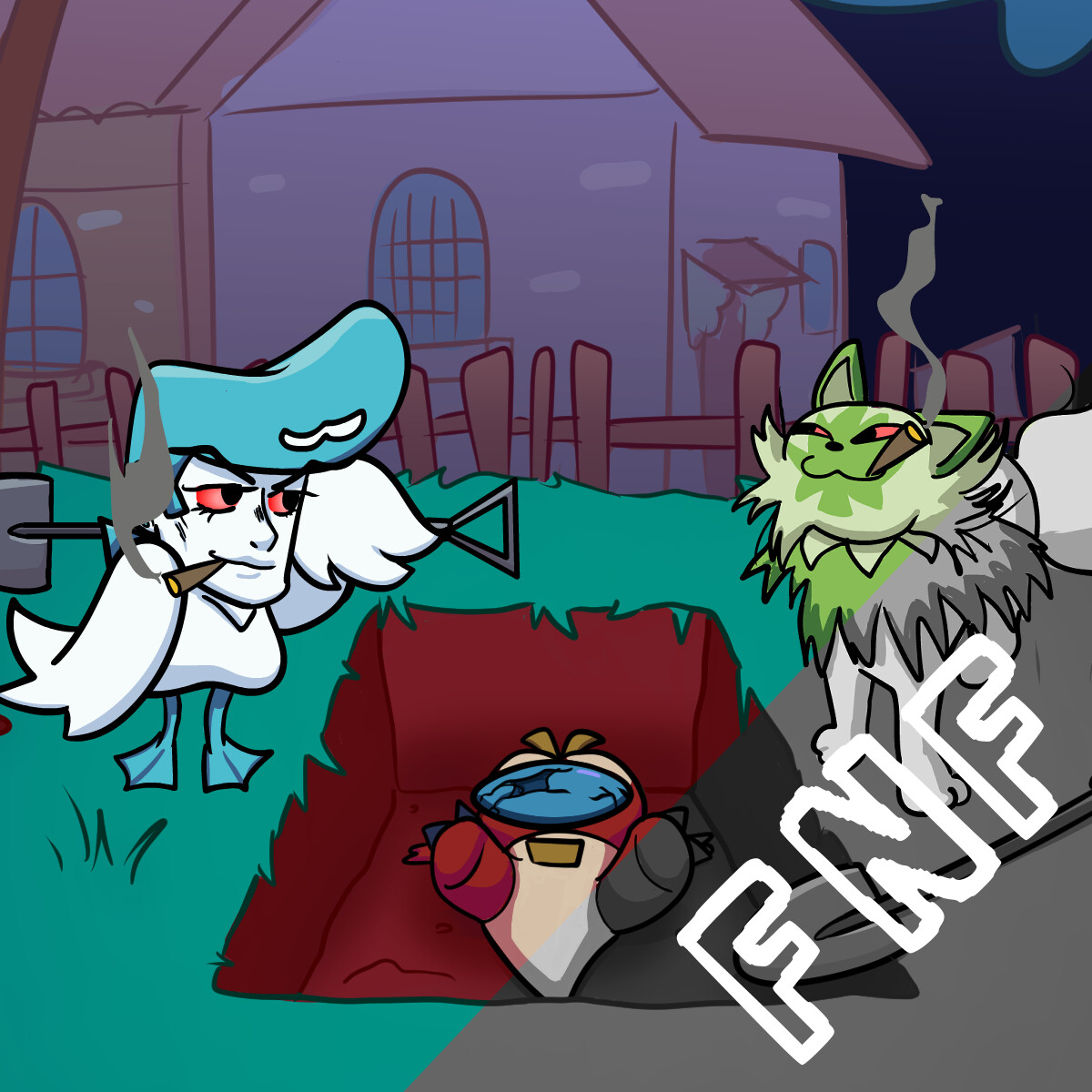 ArtStation - FNF - vs fuecoco