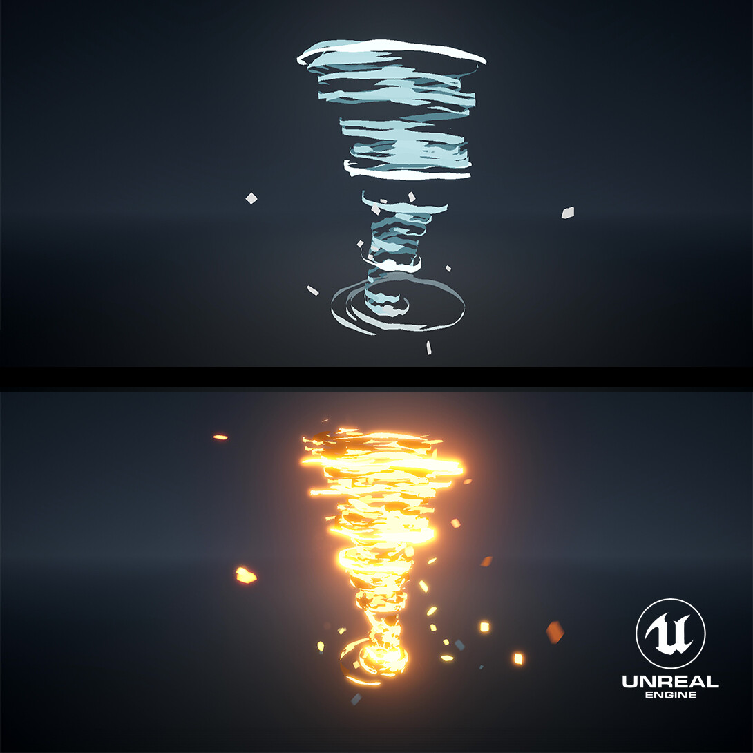ArtStation - Wind and Infernal Stylized Tornados - VFX