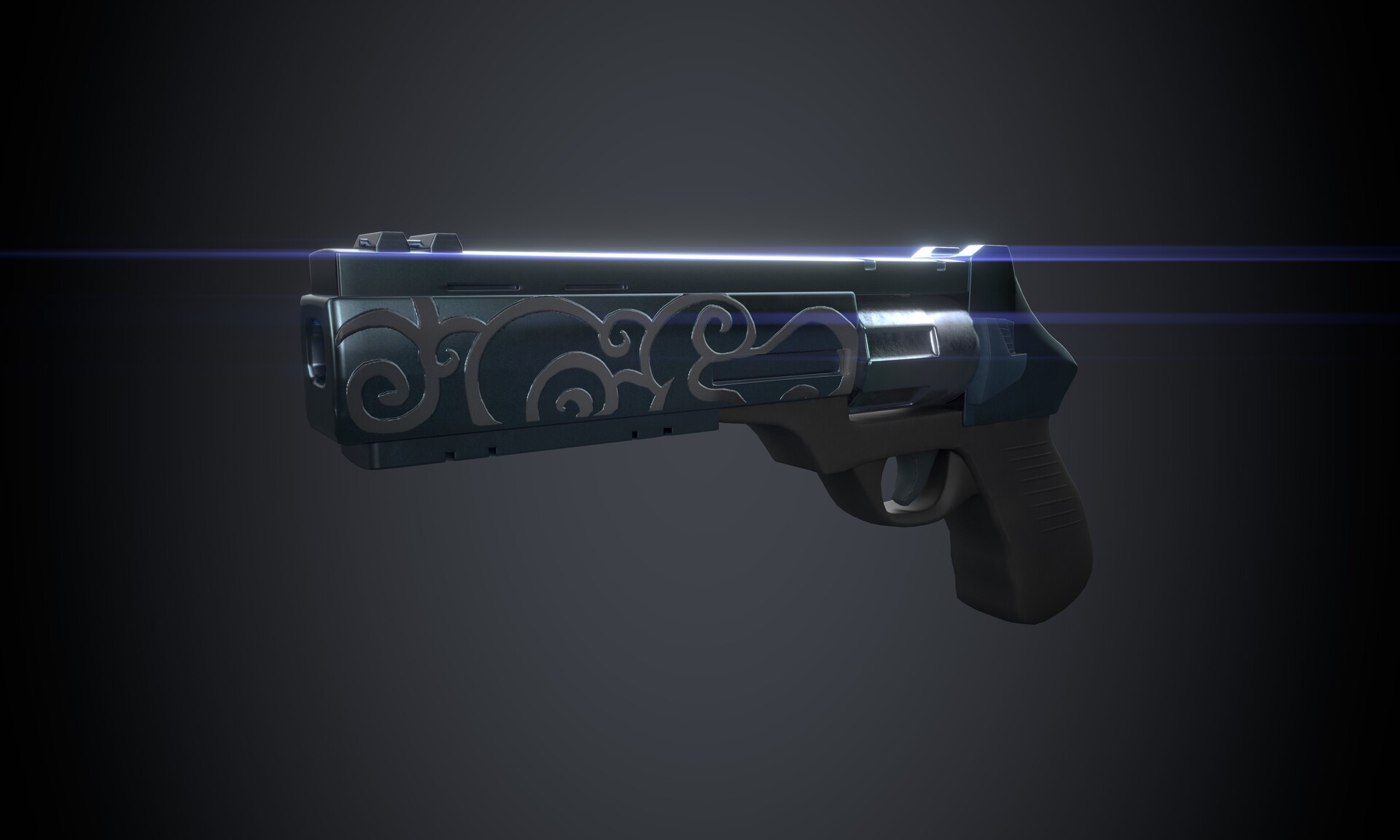 ArtStation - Valorant Game Over Sheriff Gun 3D Model