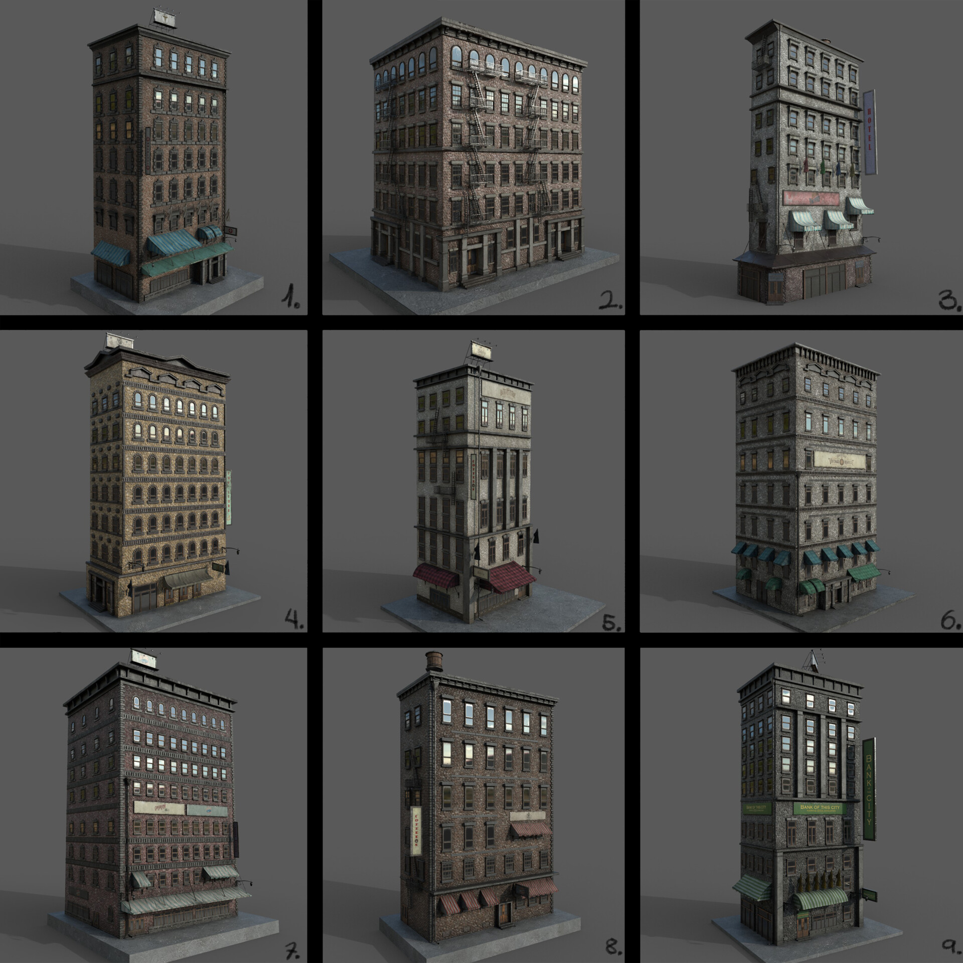 ArtStation - 1930 New York buildings
