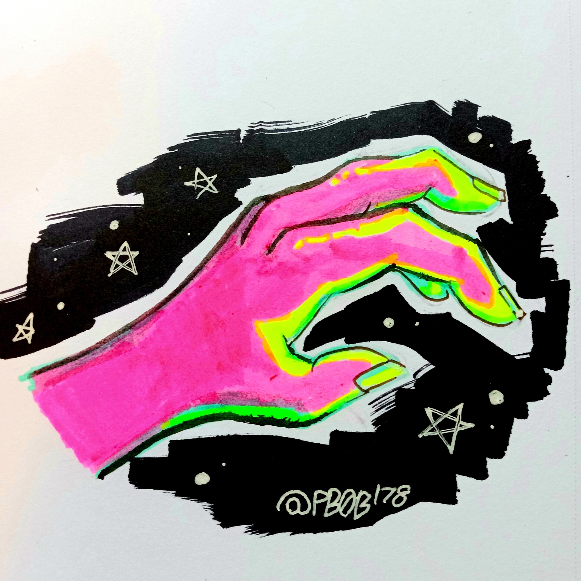 ArtStation - Highlighter Hand Study