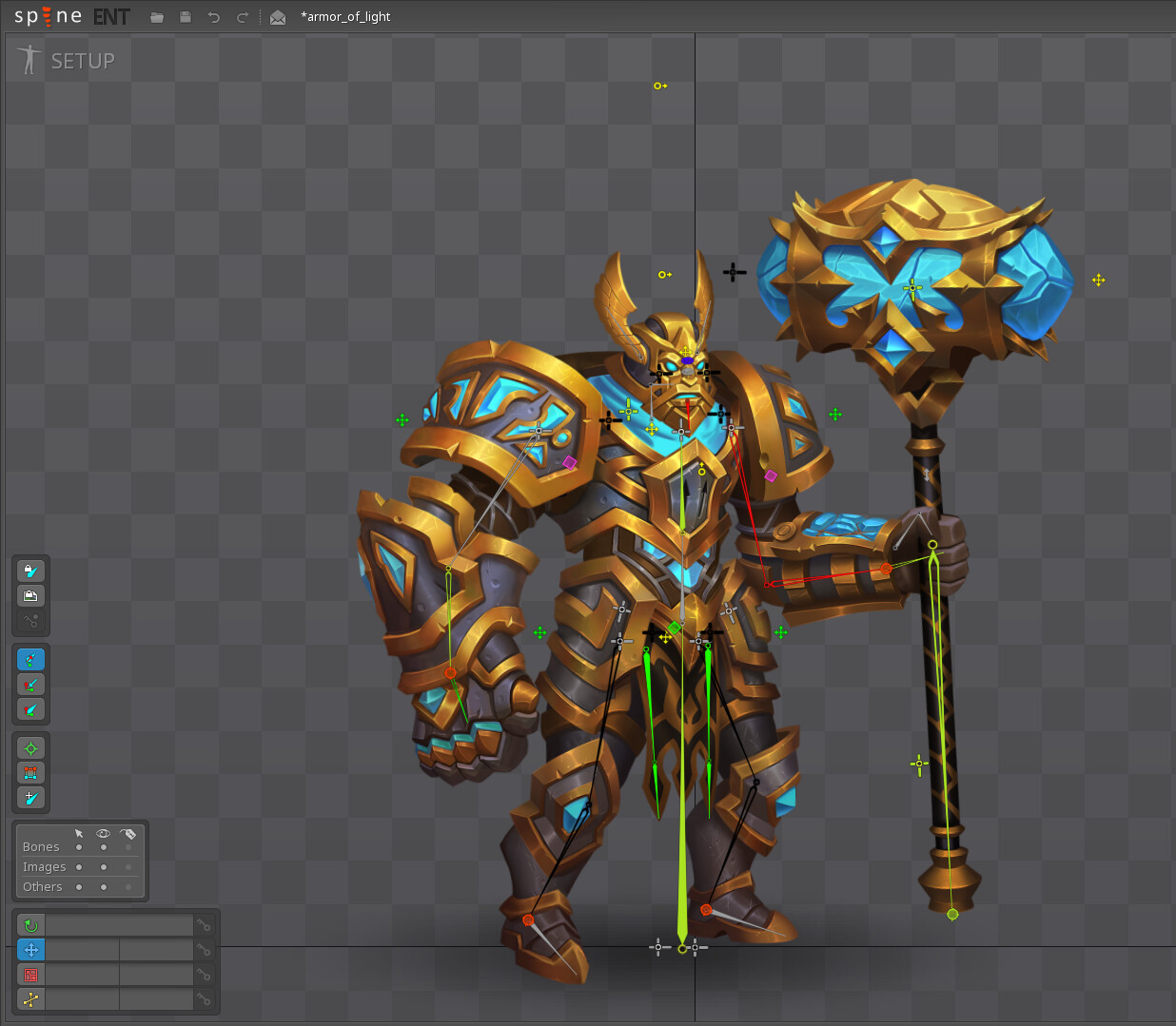 ArtStation - World of Heroes. The Armor of Light 2D animation