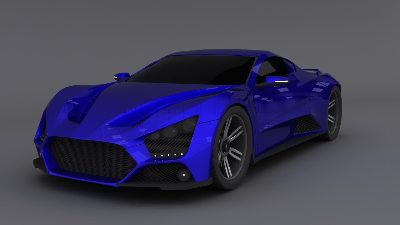 ArtStation - Racing car Hard surface modeling