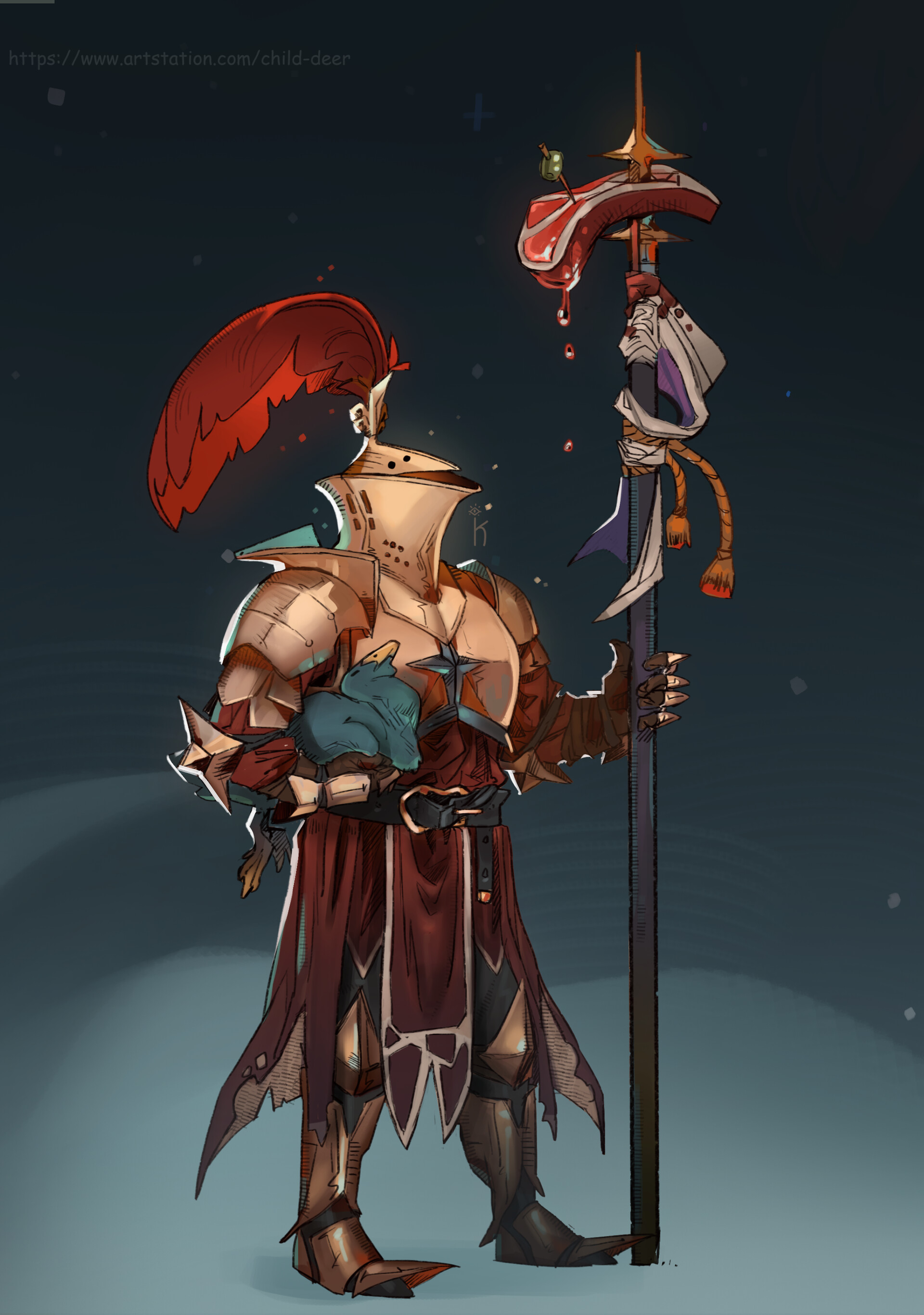 ArtStation - meat knight concept