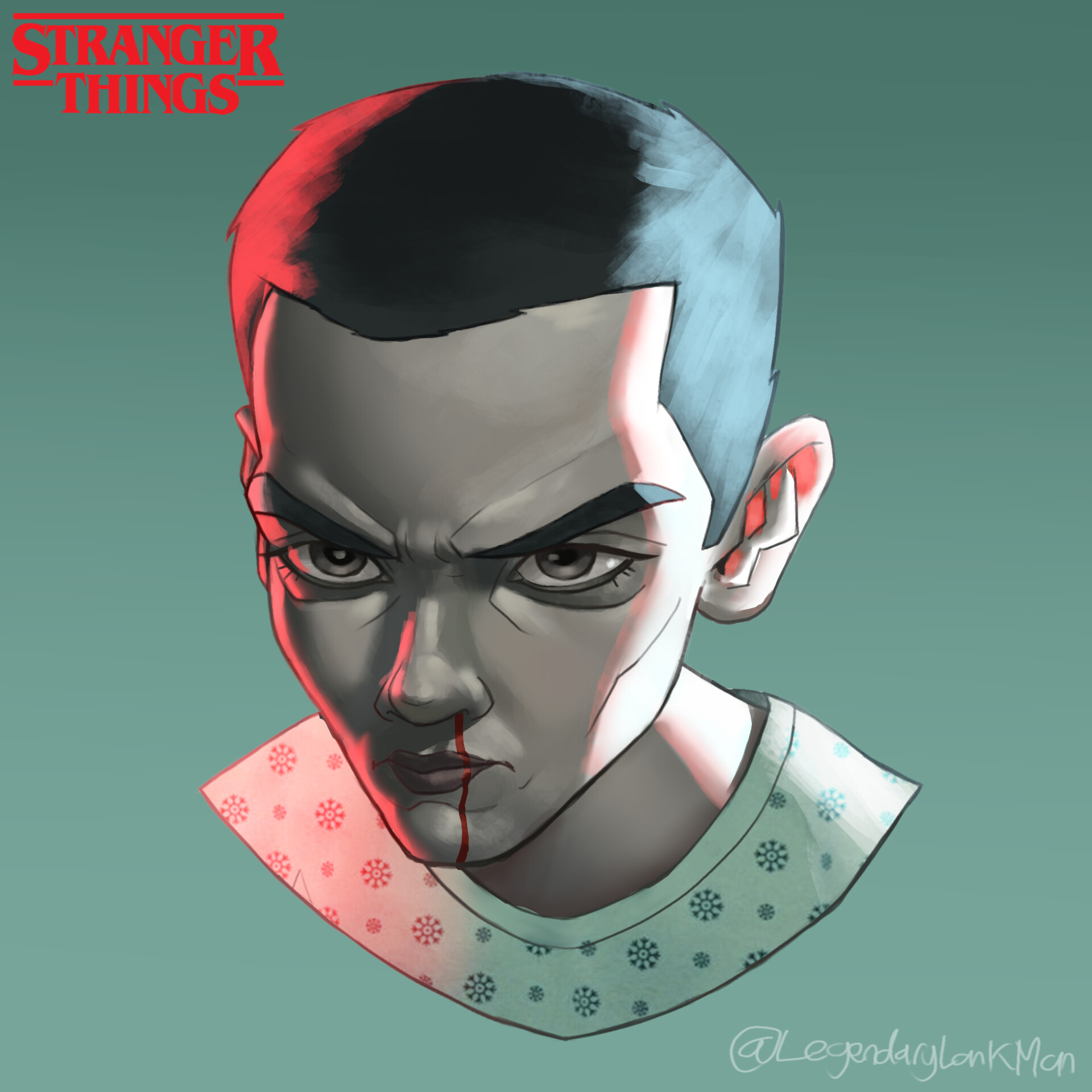 ArtStation - Eleven )Stranger Things) Character Bust