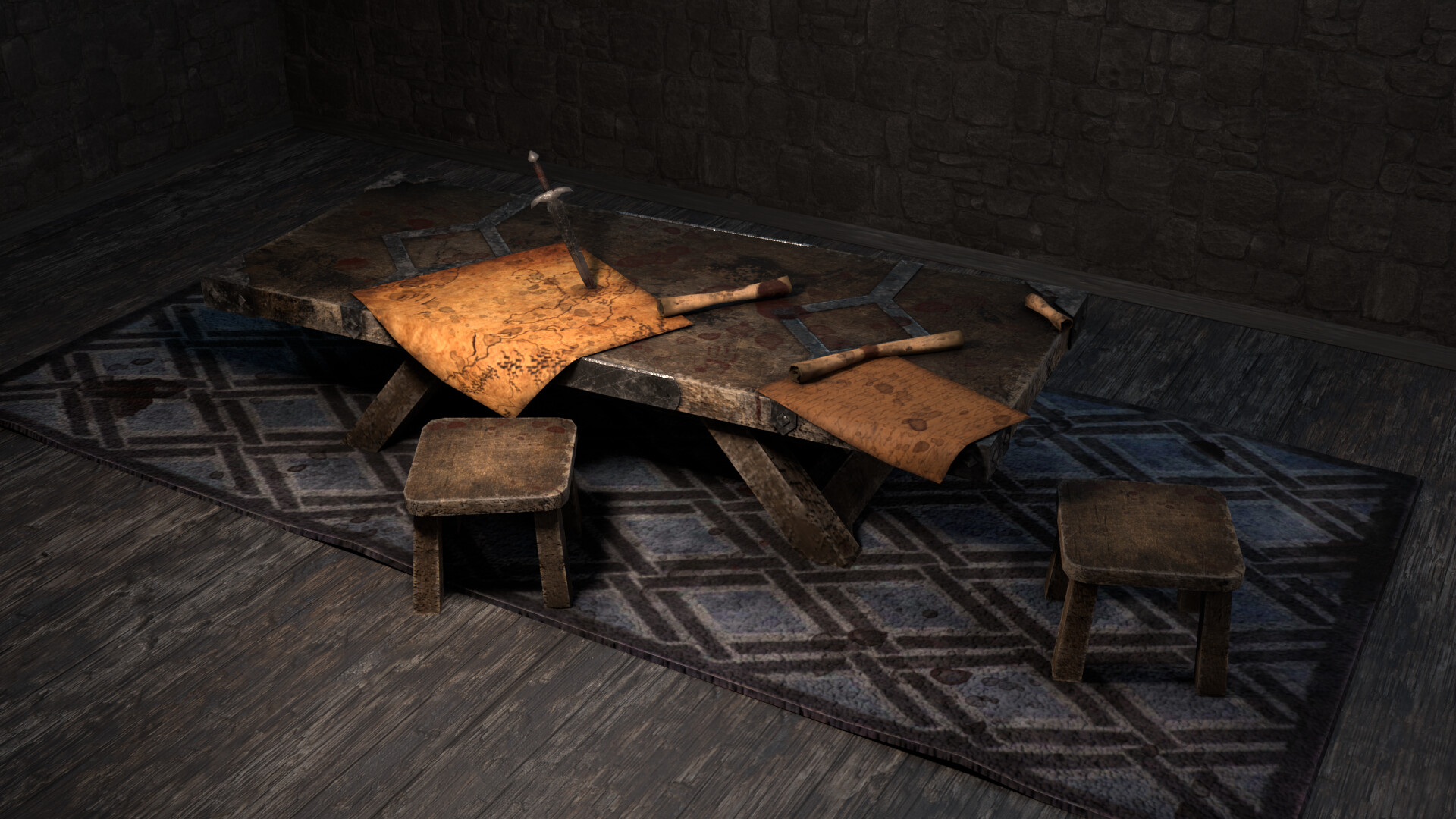 ArtStation - Medieval table
