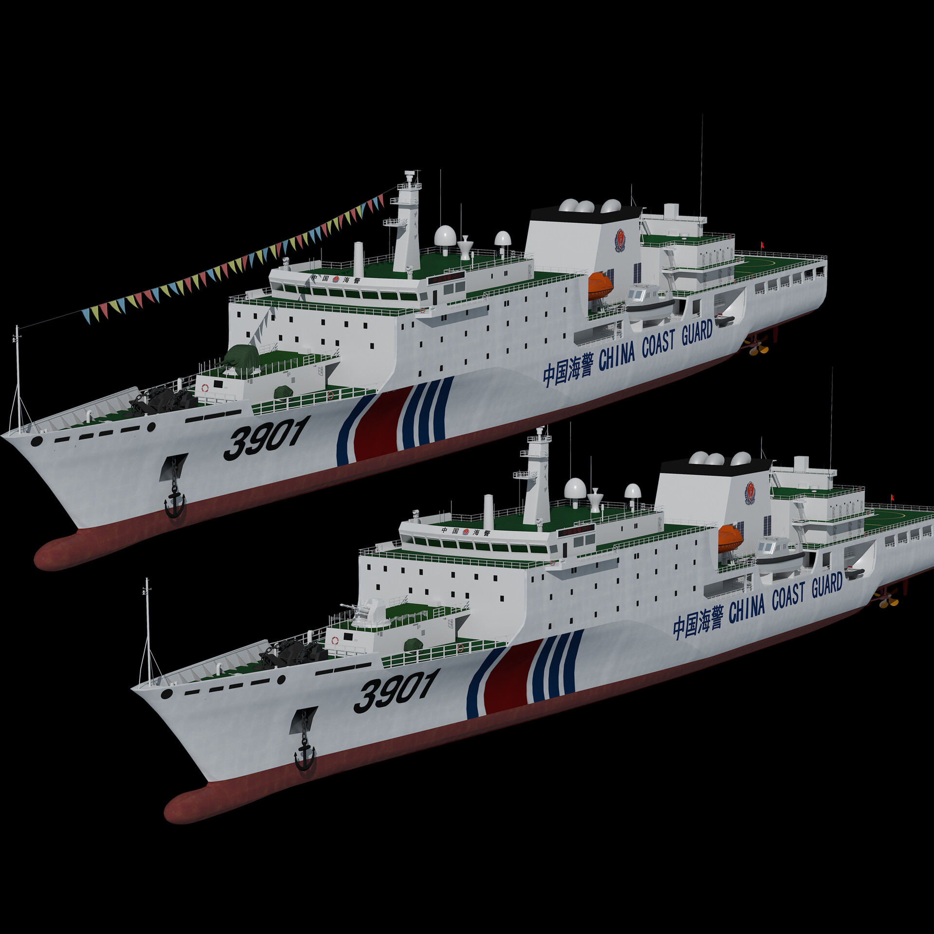 ArtStation - China Coast Guard 3901 (CCGS 3901)