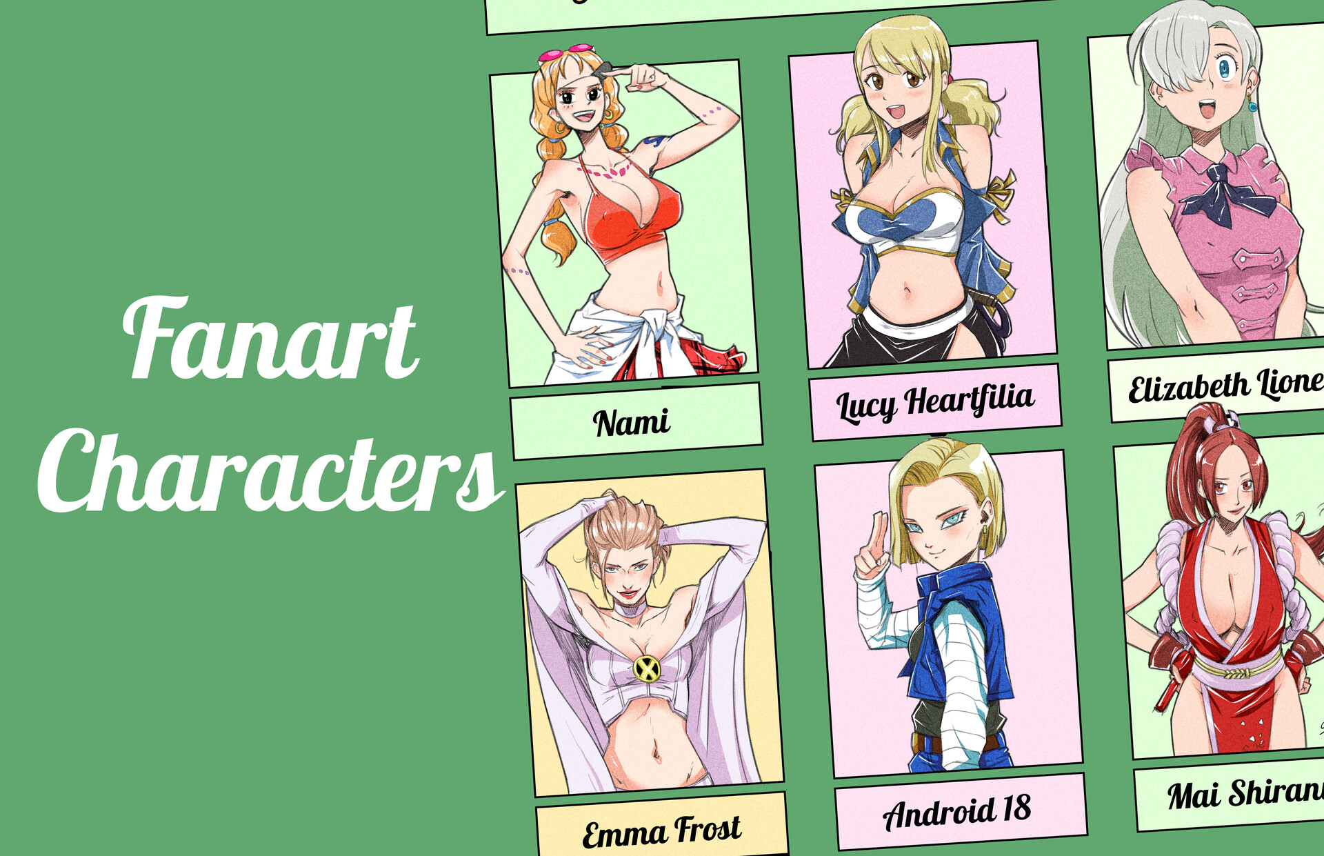 ArtStation - Six characters fanart