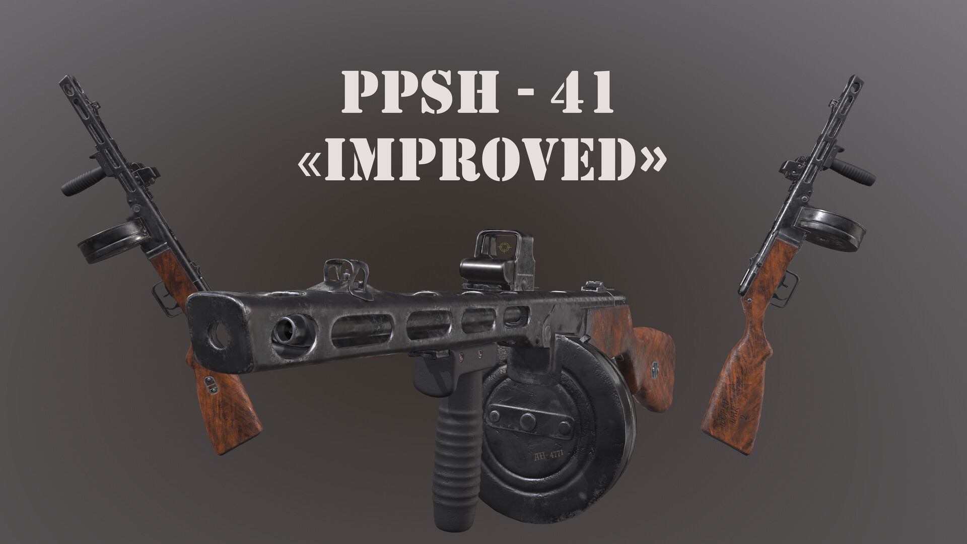 ArtStation - Weapons-PPSH-41