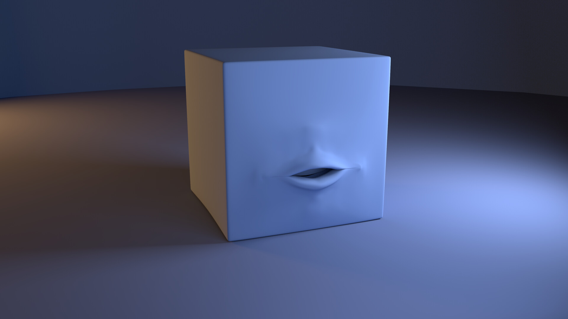 ArtStation - 3d Animation "Frozen talking cube mouth" 2019