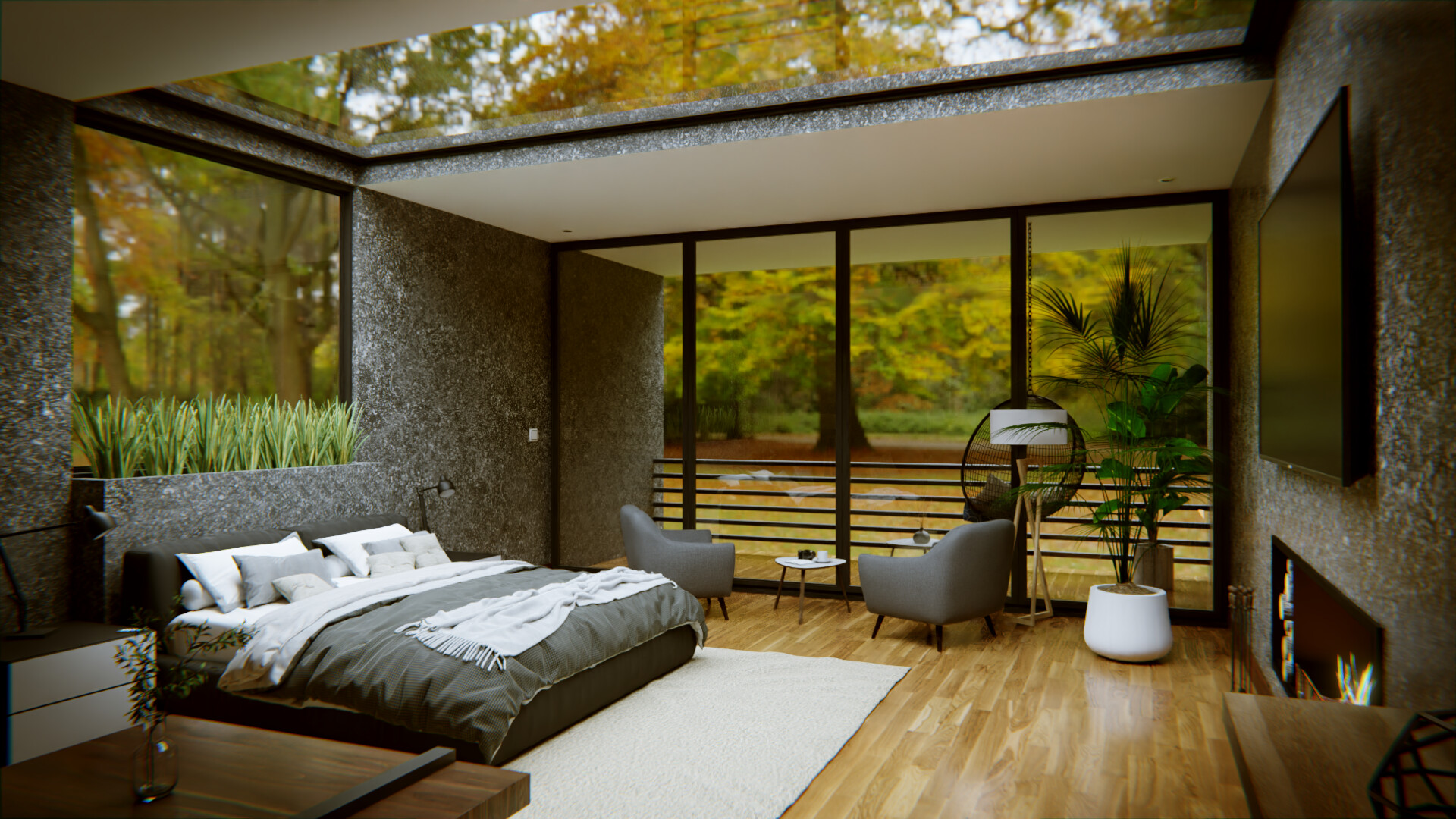 ArtStation - Glass Bedroom