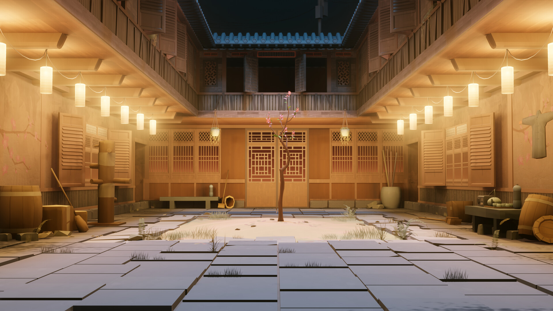 ArtStation - (SIFU FANART) the wuguan 3D environment