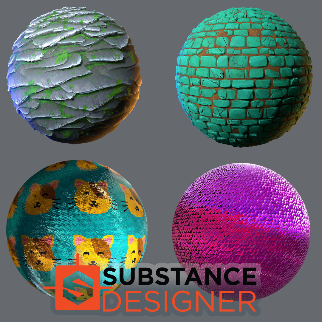 ArtStation - Stylized materials. Part 3 (Substance Designer)