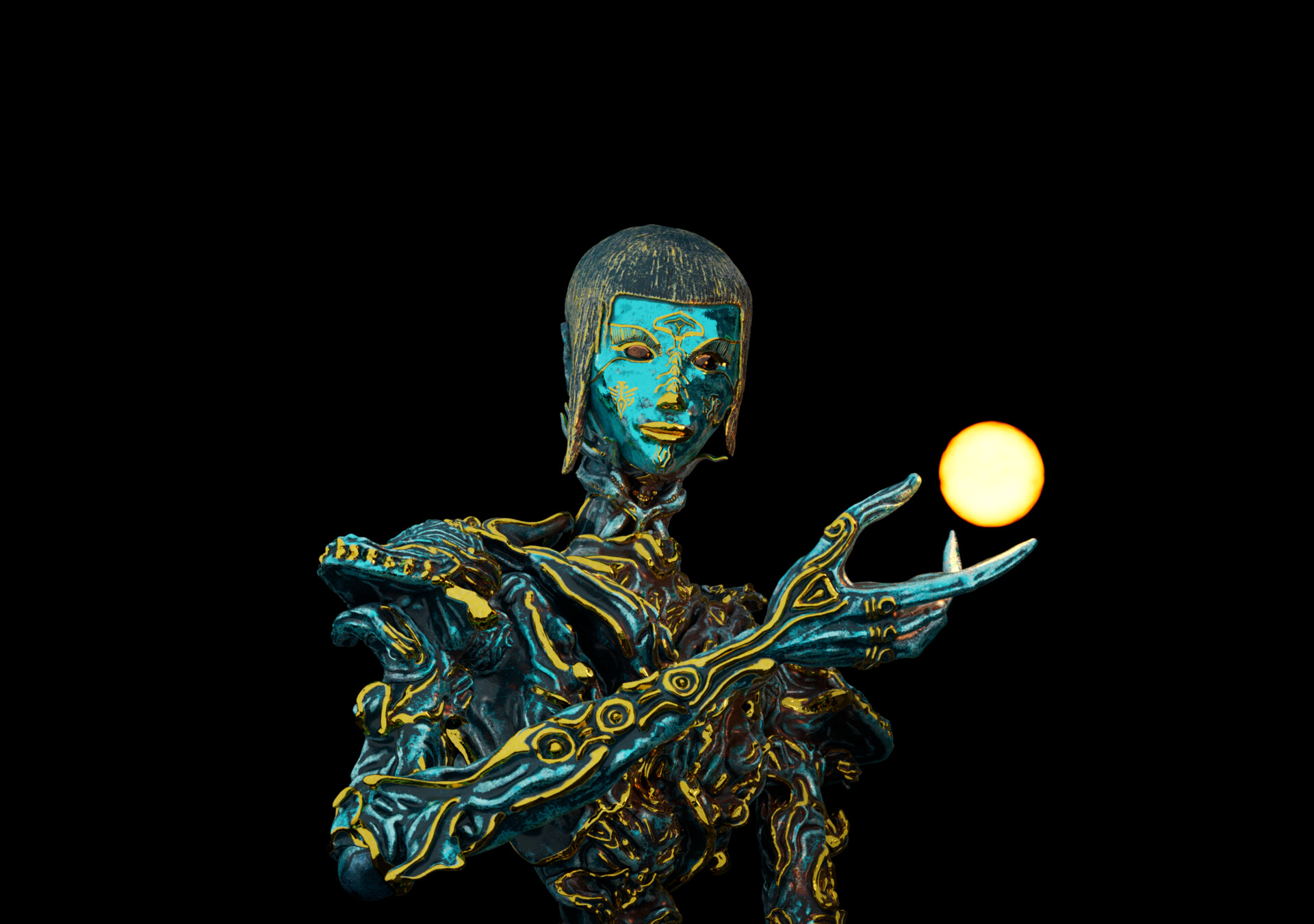 ArtStation - Tia, Ancient Alien Goddess