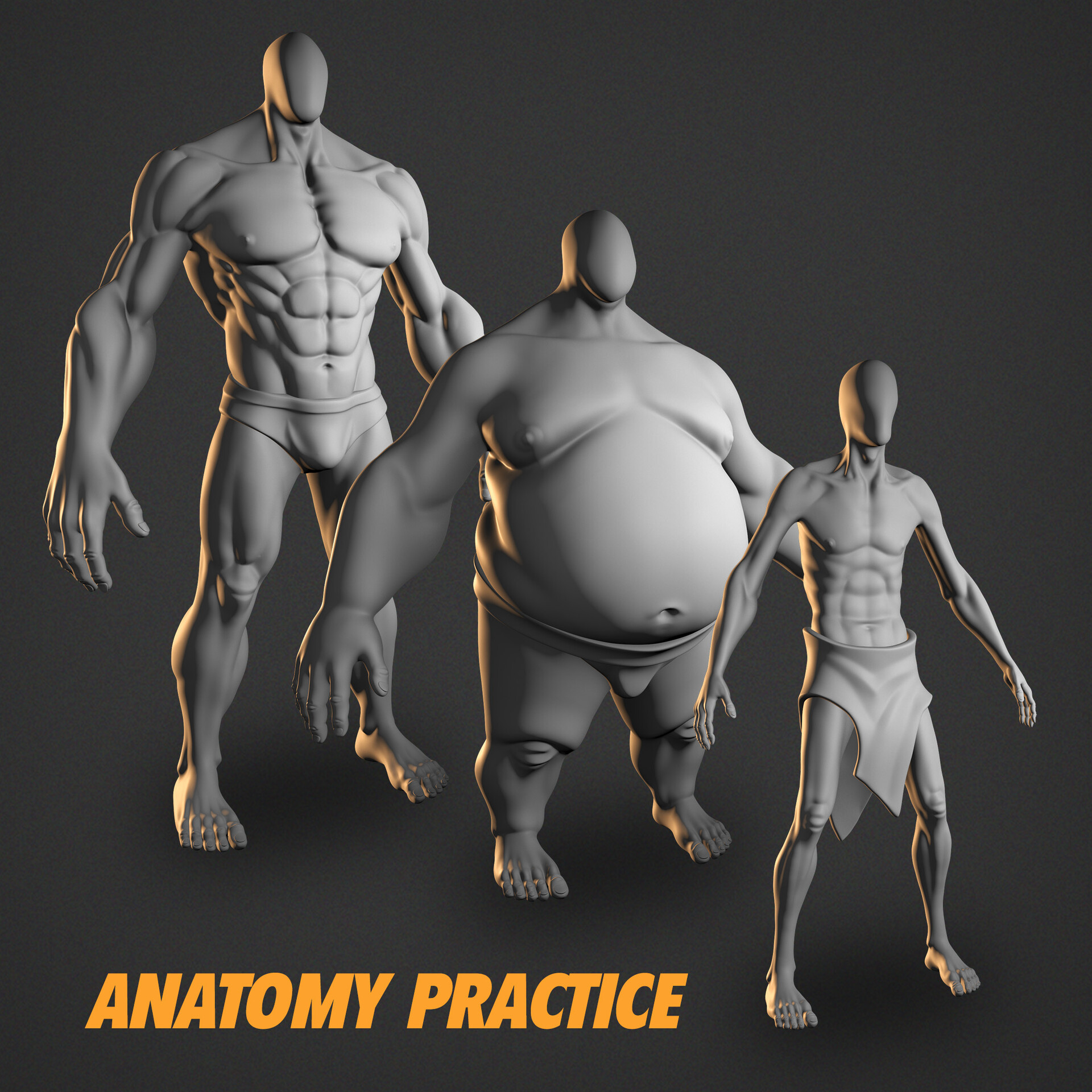 ArtStation - Anatomy Practice
