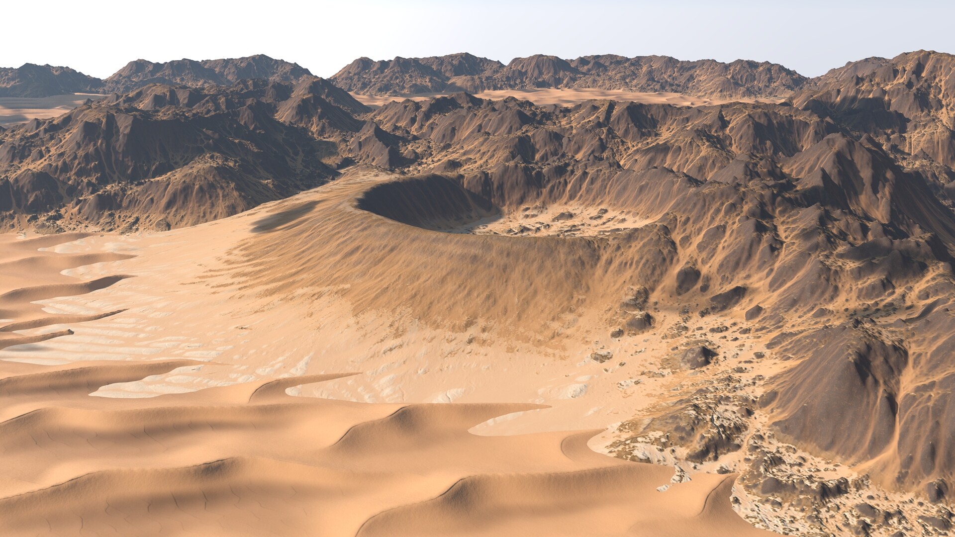 ArtStation - Huge Desert Dune Model