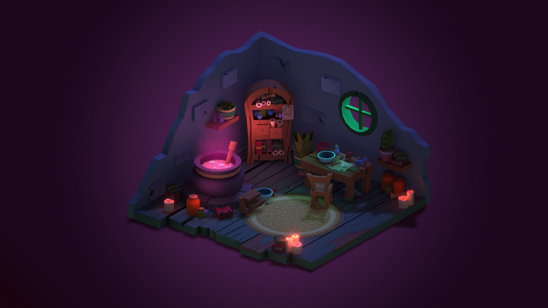 ArtStation - Stylized room