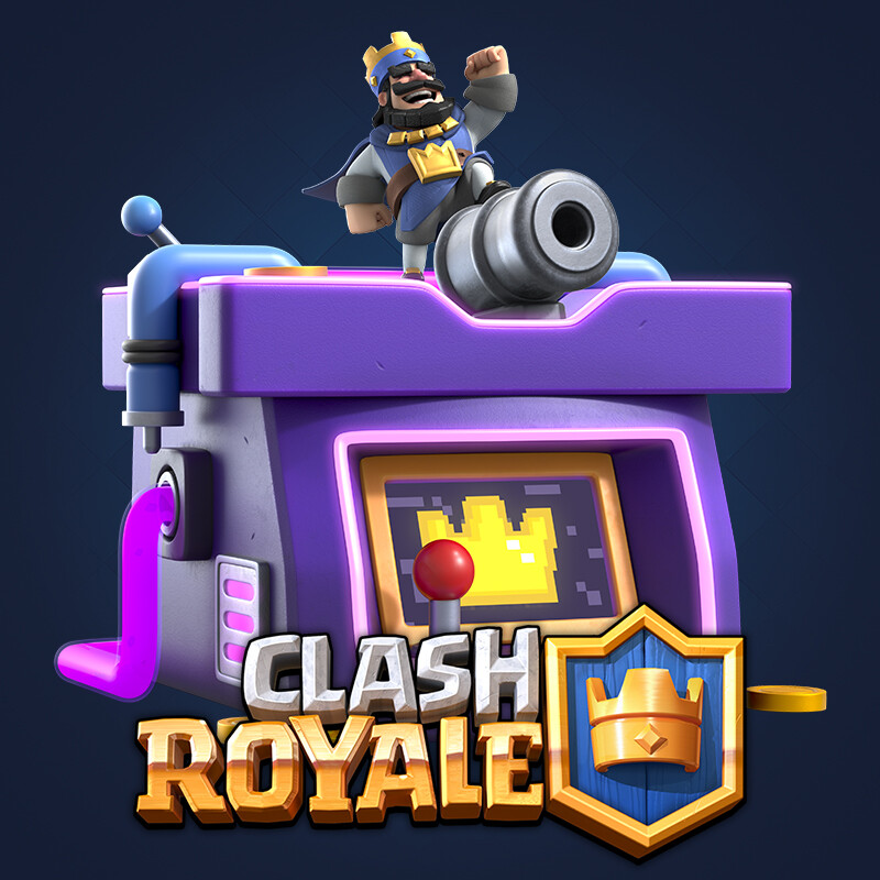 ArtStation - Clash Royale - Season 38: Arcade Machine Tower Skin