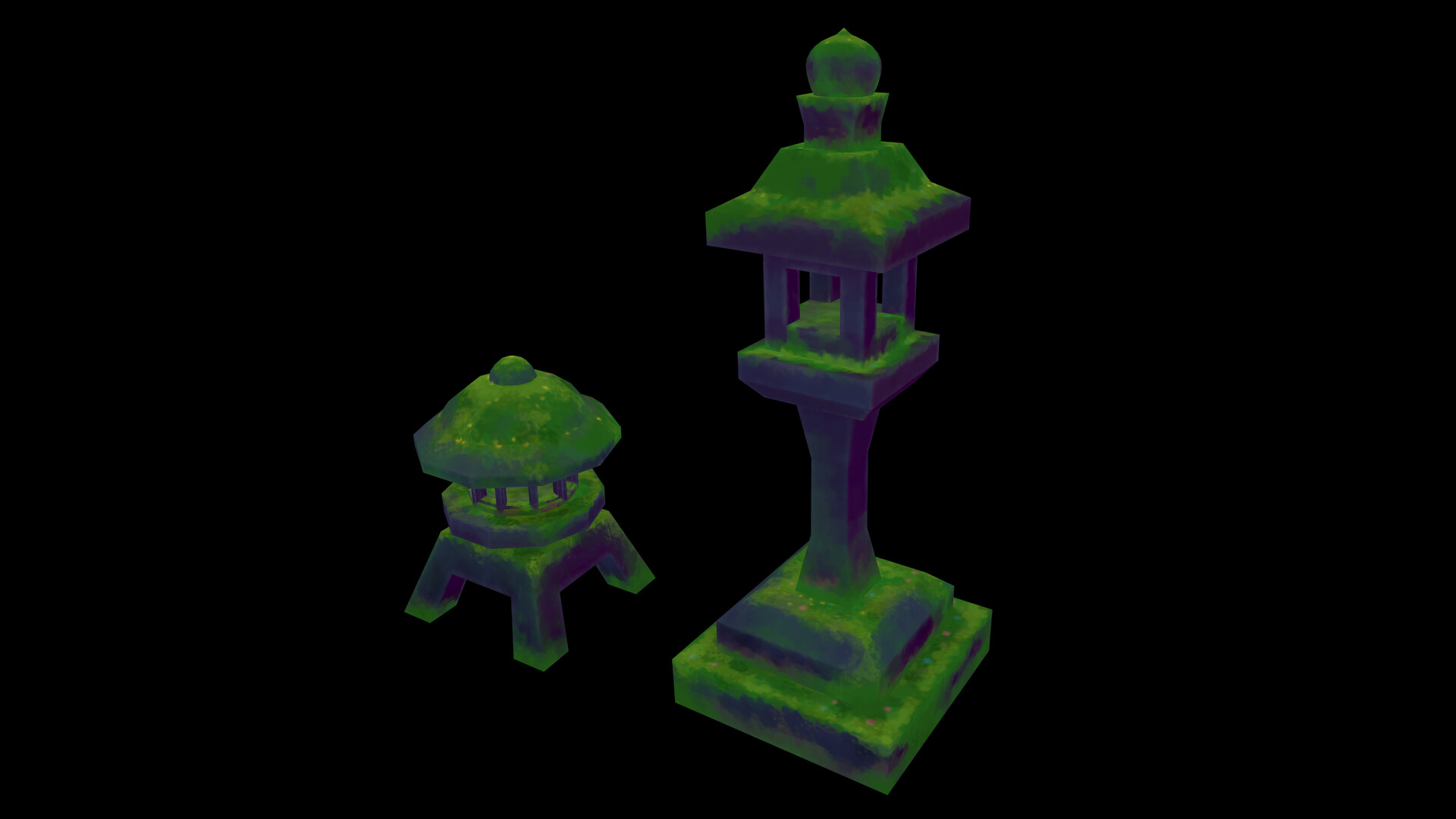 ArtStation - stone lamp