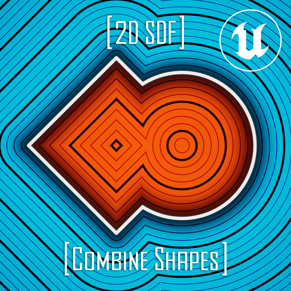 ArtStation - 2D SDF - Combine Shapes - Material Function Library UE5