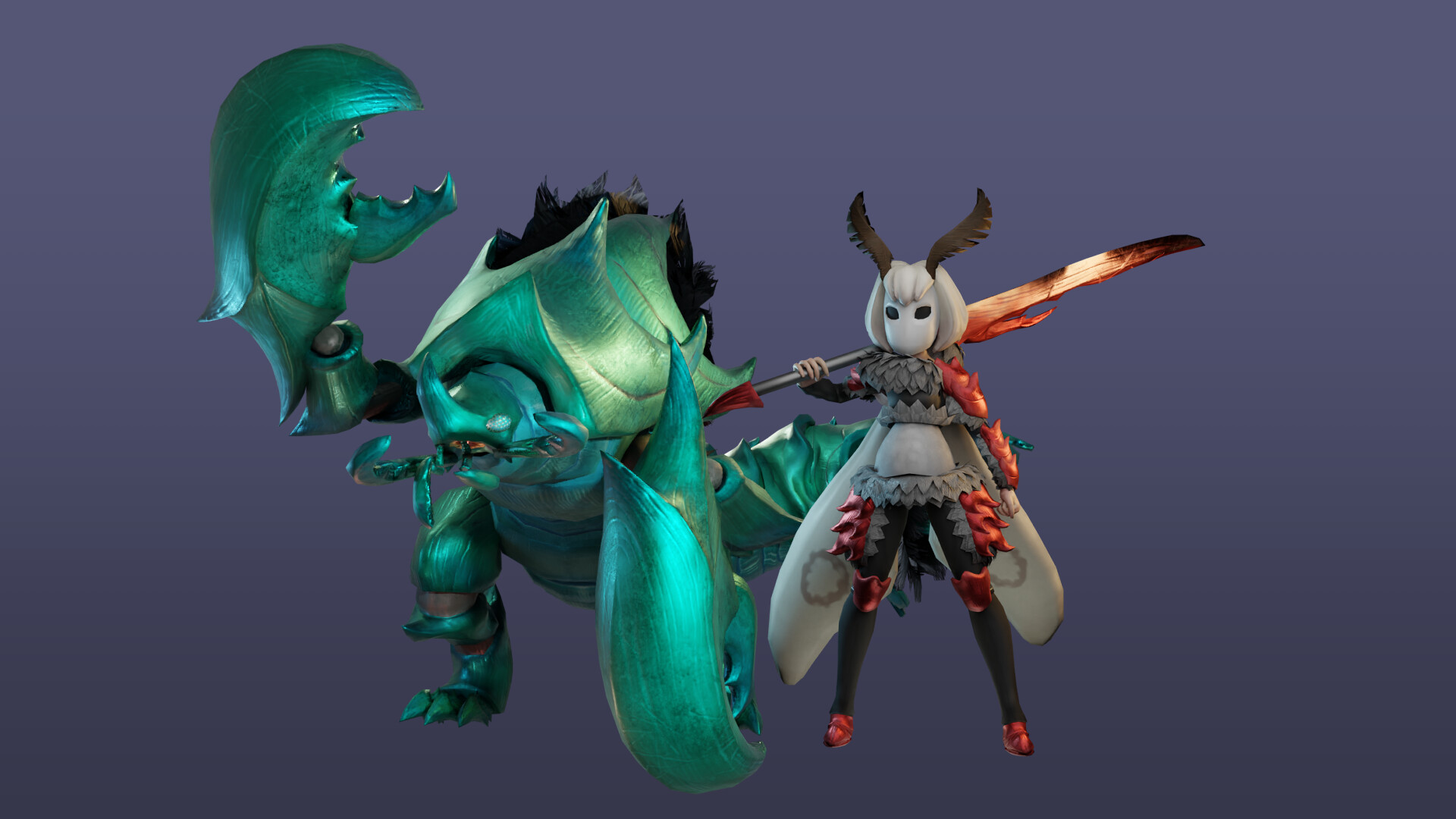 ArtStation - Monster Lobster & Moth Hunter