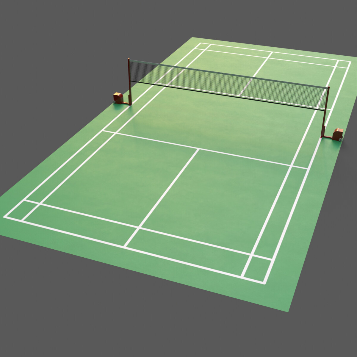 ArtStation - PBR Badminton Court Floor and Net