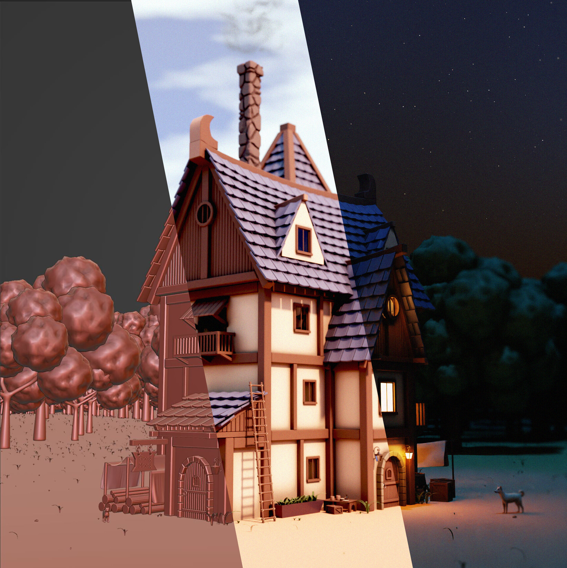 ArtStation - medieval house