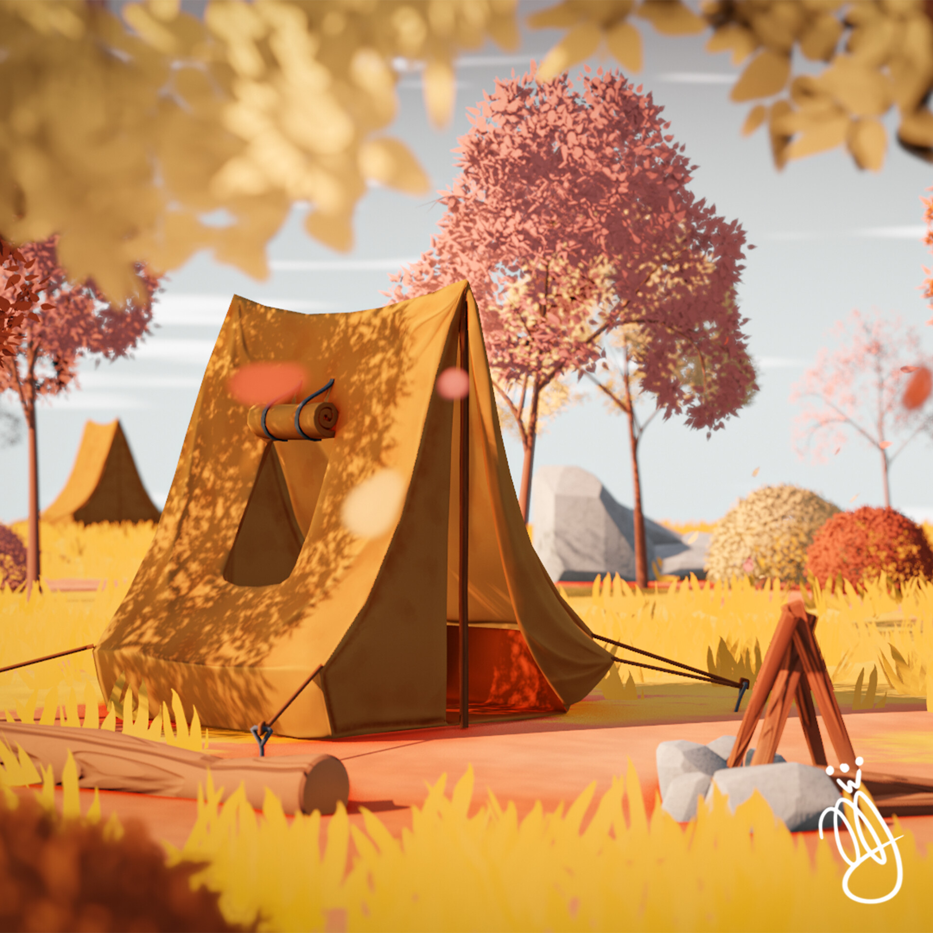 ArtStation - Stylized Tent