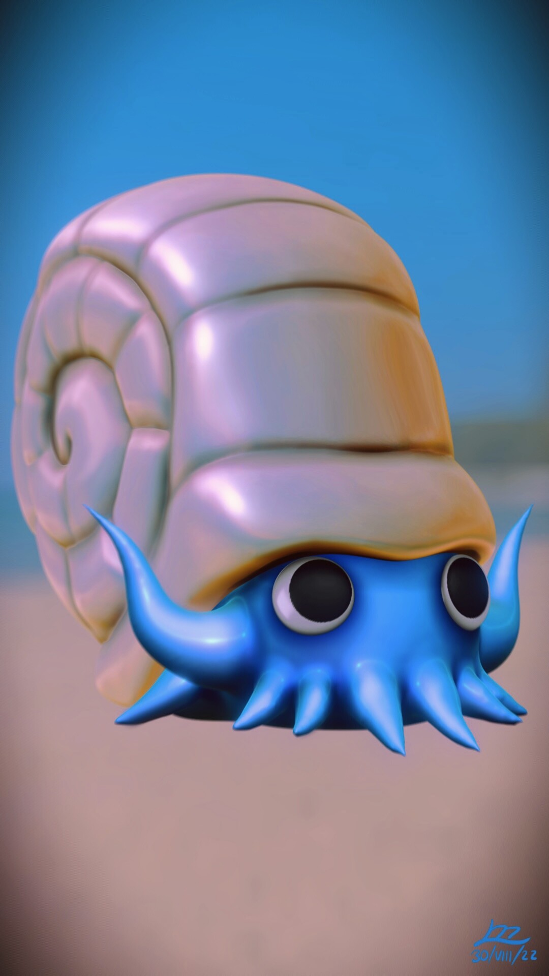 ArtStation - Omanyte fan art