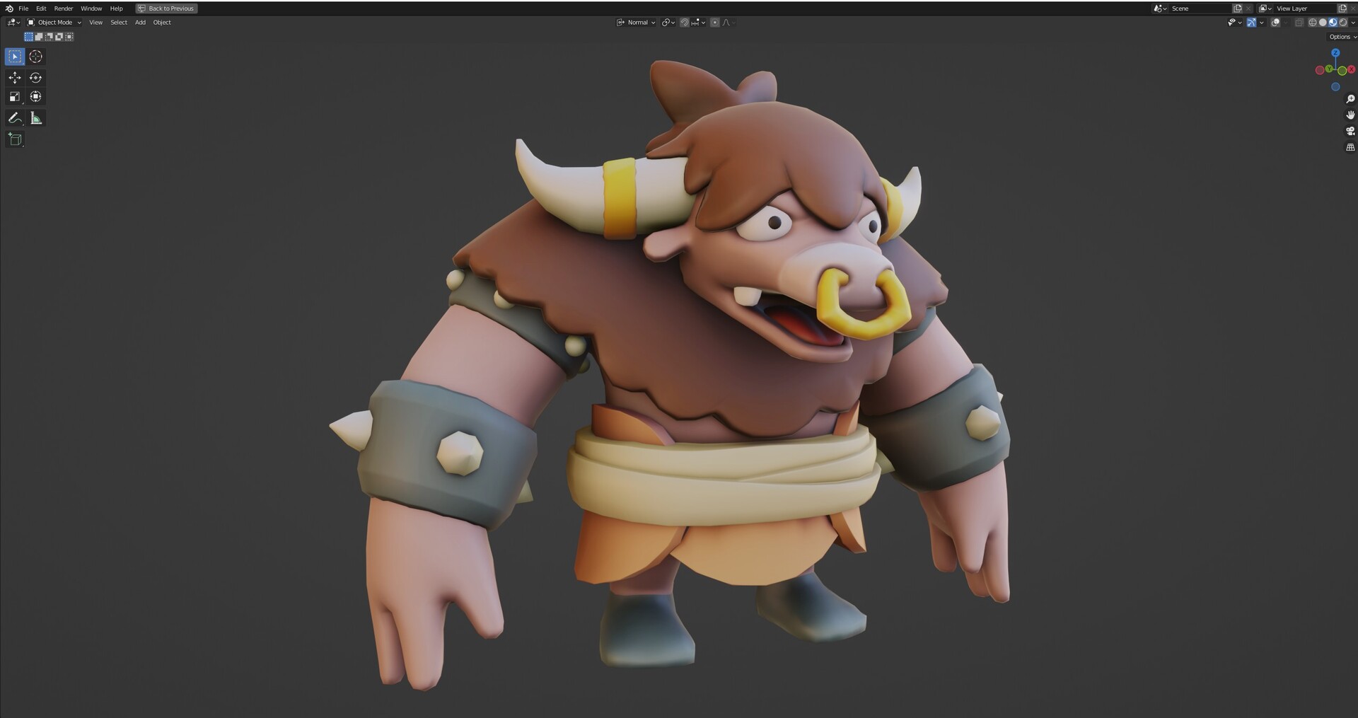 ArtStation - personaje minotauro