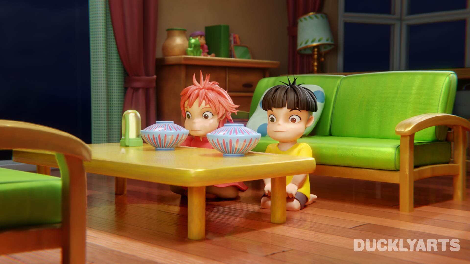 ArtStation - Ponyo 3D fanart - Studio Ghibli