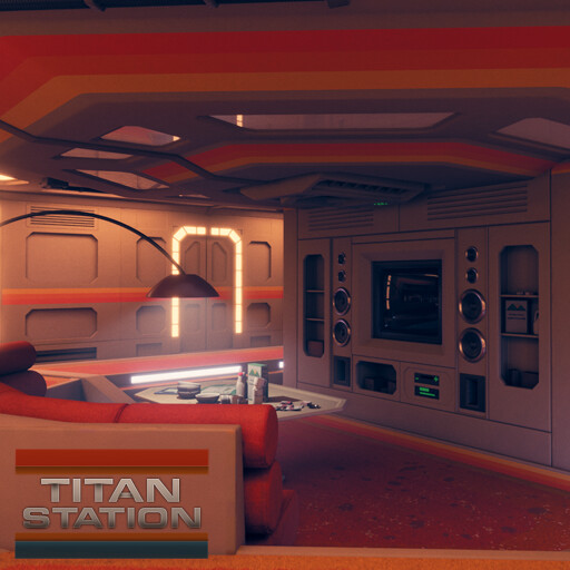 ArtStation - Titan Station - Living Quarters
