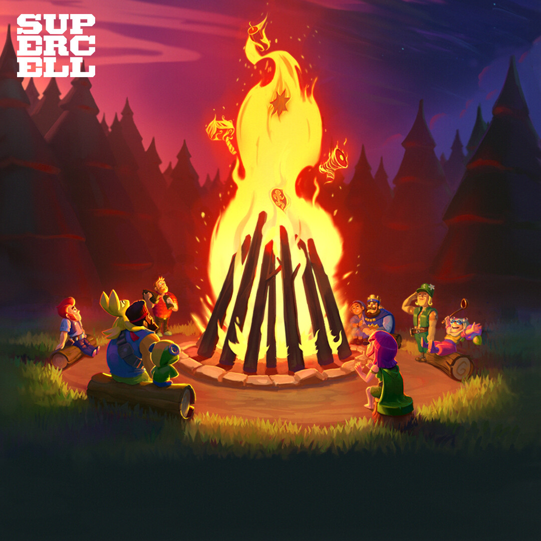 ArtStation - Supercell Calendar: April