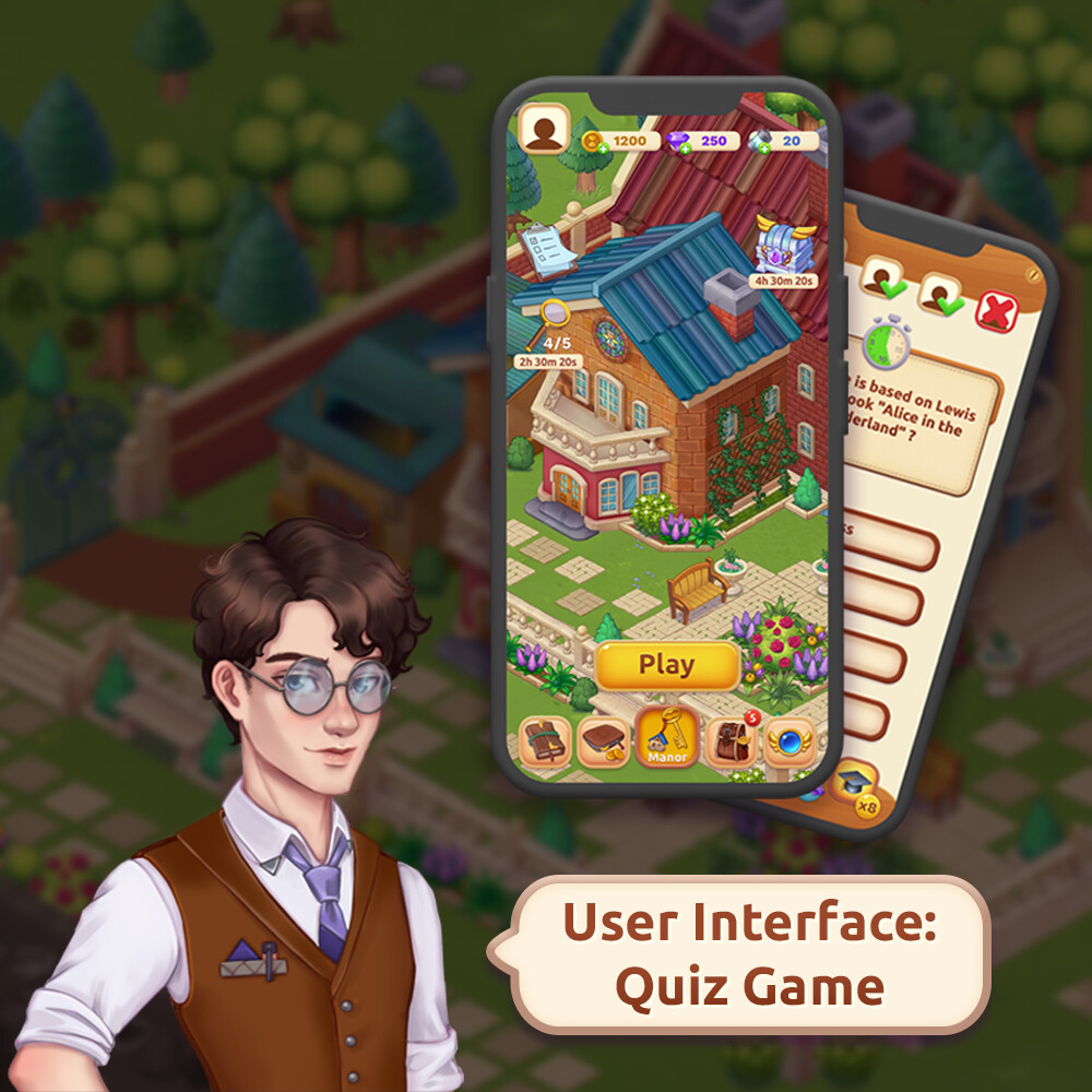 ArtStation - Game UI Design | Quiz Game: Questions & Logic