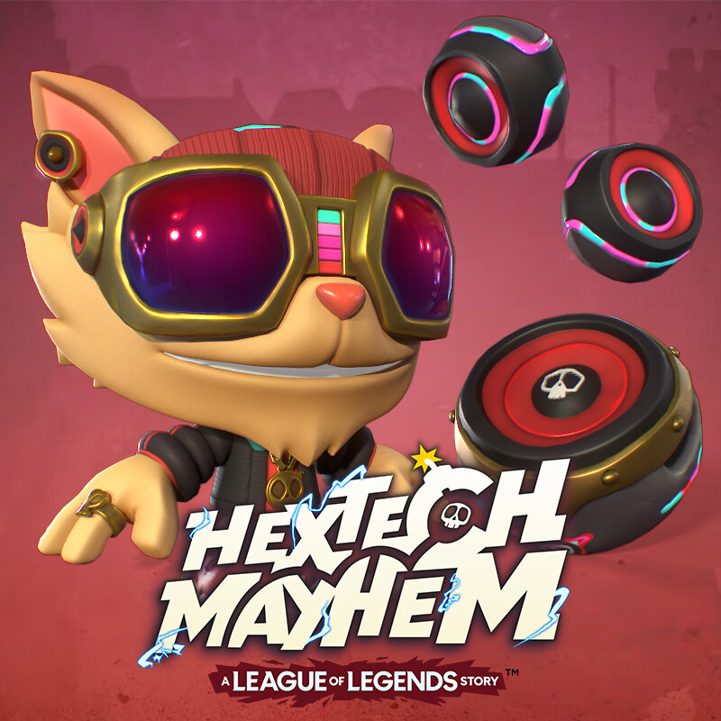 ArtStation - Hextech Mayhem: True Damage Ziggs skin