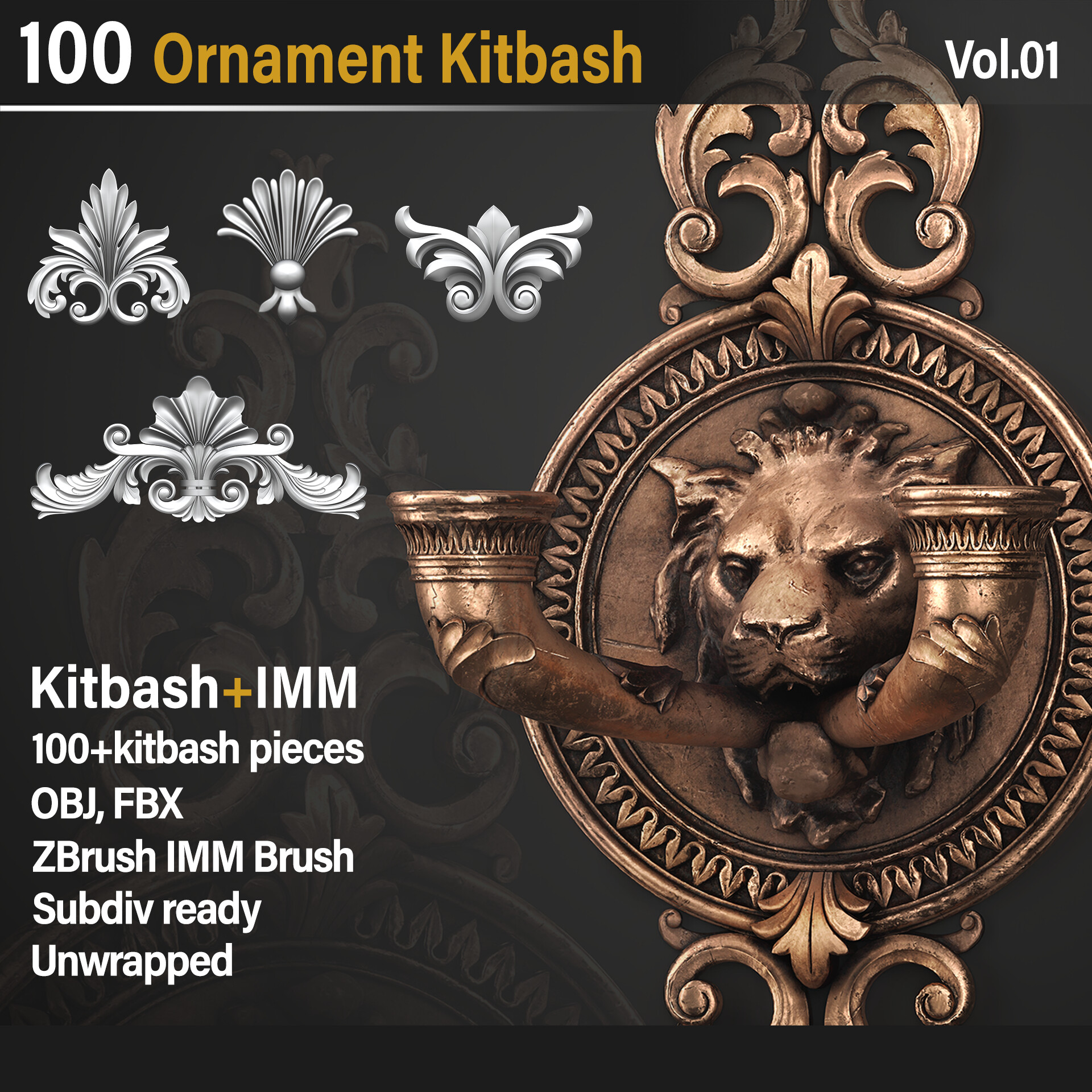 ArtStation - Ornament Kitbash Vol.1