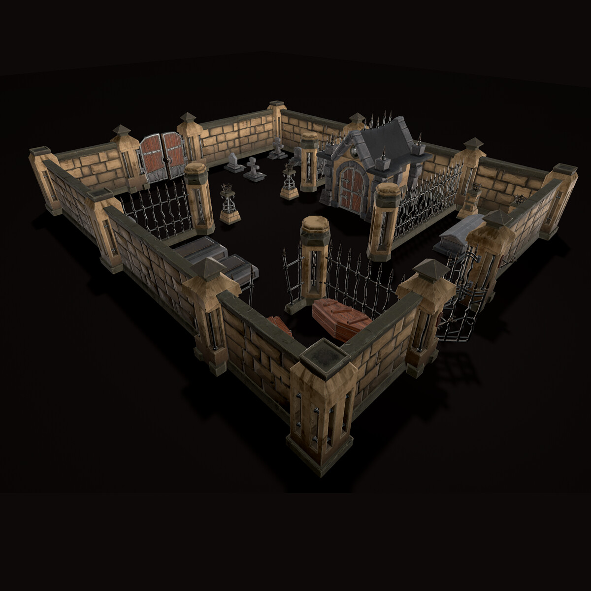 ArtStation - OLD CEMETERY SET