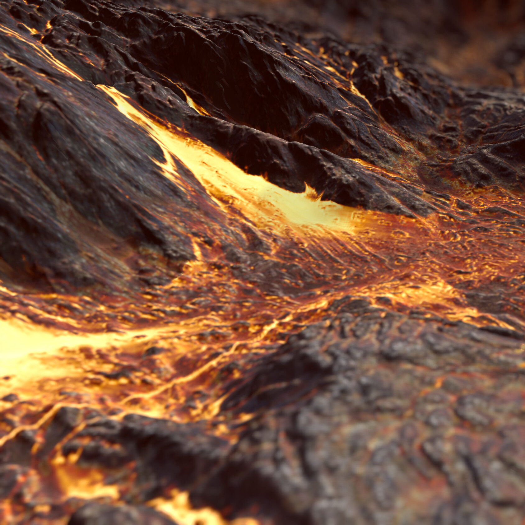 Treb Tsai | 3D Environment Artist - Lava Terrain Heightmap in Gaea ...