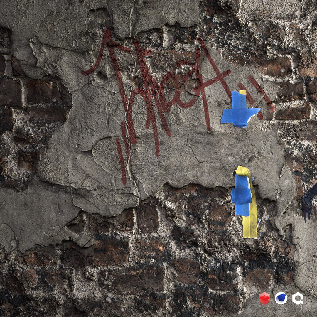 ArtStation - Old Graffiti Wall