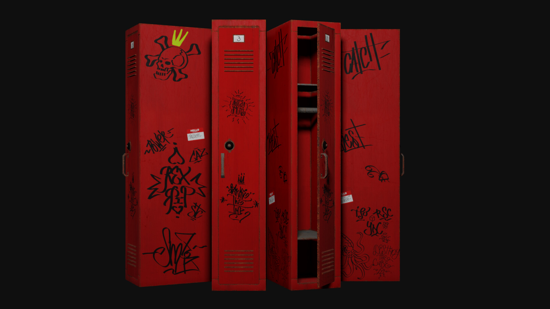 ArtStation - Locker Props