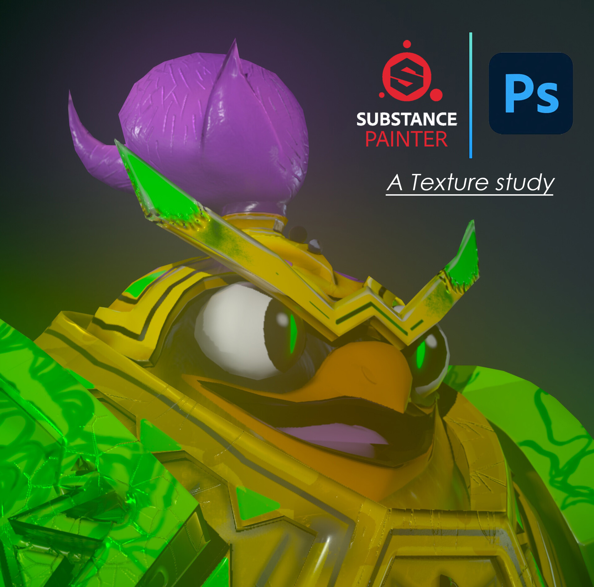 ArtStation - Texture Study - Kingpin with DOTA 2 Style Textures