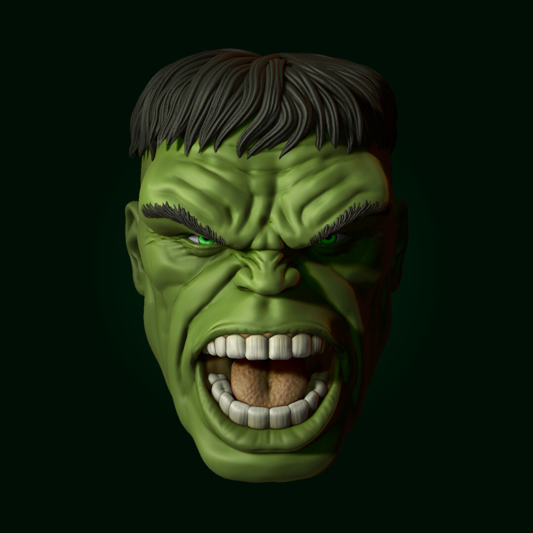 ArtStation - Immortal Hulk head