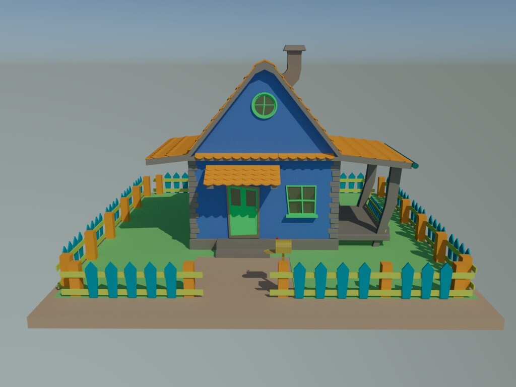 ArtStation - Toy House 3d Model